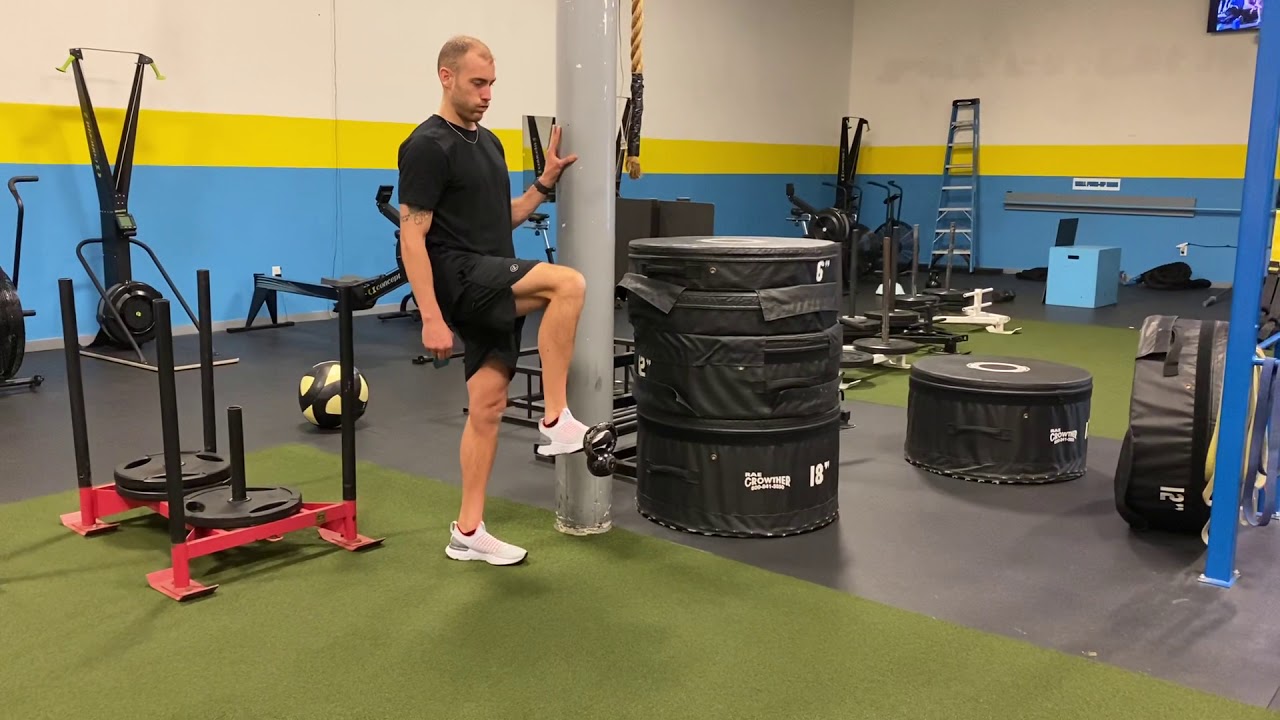 Standing Psoas March Isometric Hold - YouTube