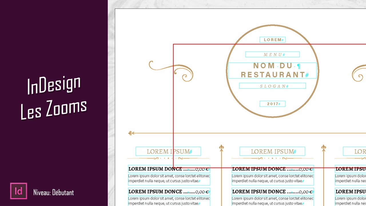 Les zooms dans InDesign CC - YouTube