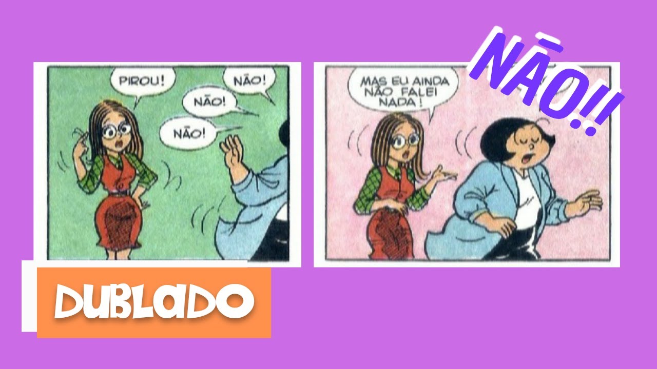 NÃO! - TINA E PIPA TURMA DA MÔNICA DUBLADO - YouTube