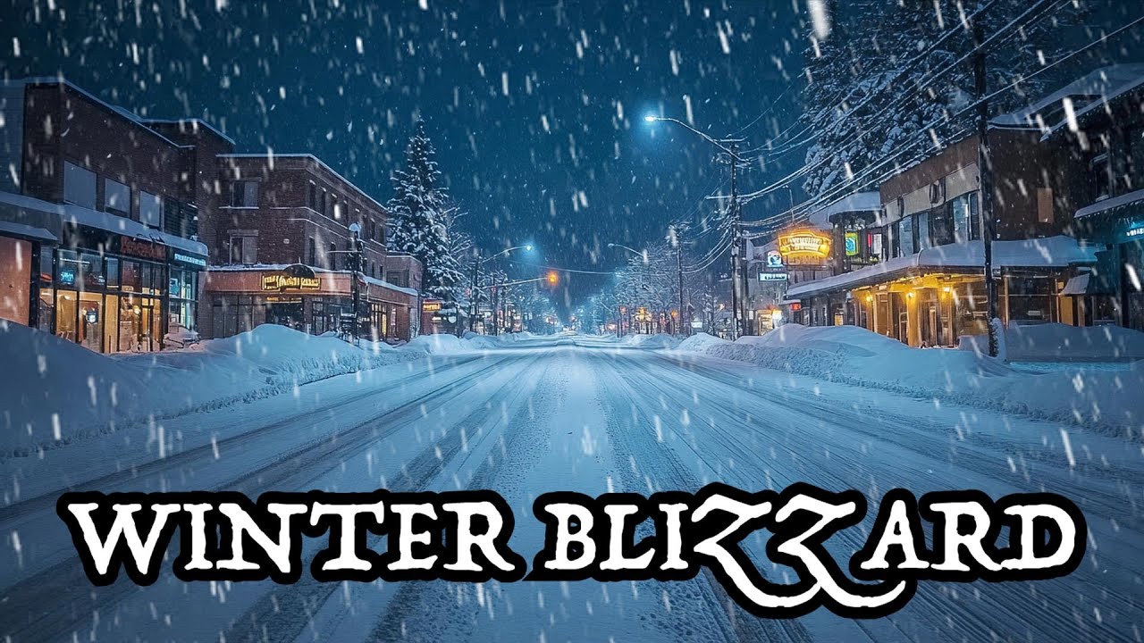 Raging Snowstorm & Powerful Winter Winds┇Frozen Gale Sounds for Helps ...