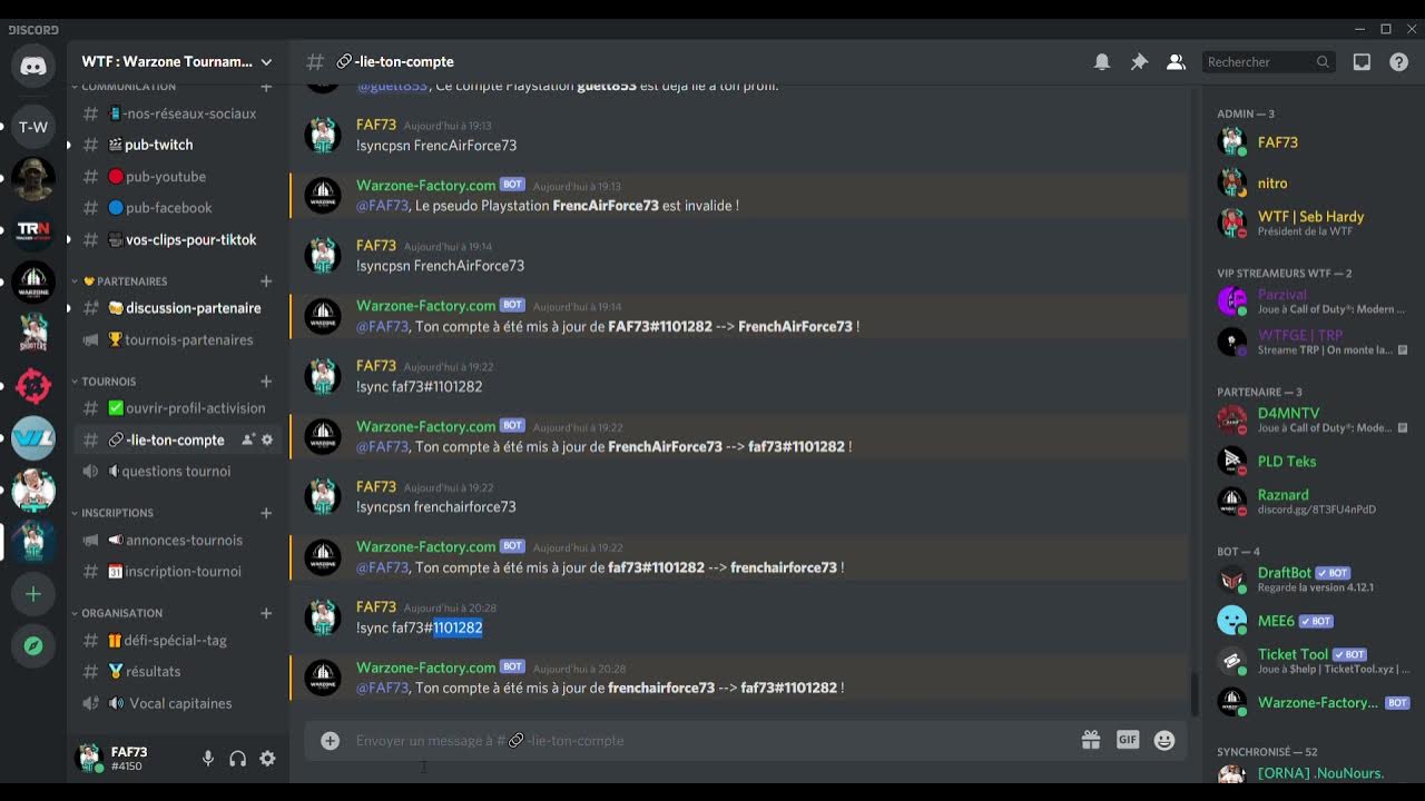 Tuto synchronisation discord WTF - YouTube