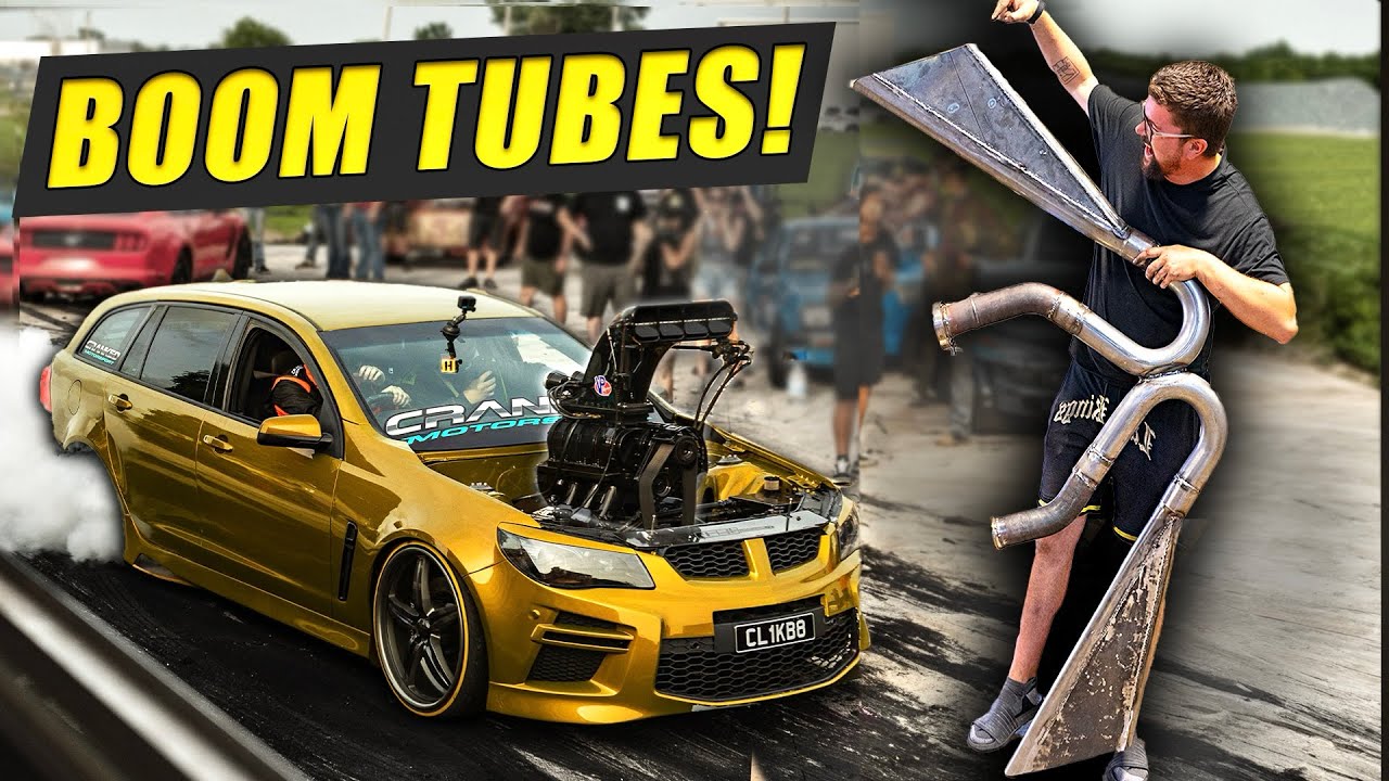 We Built NASCAR Boom Tubes For My Blown Burnout Car - YouTube