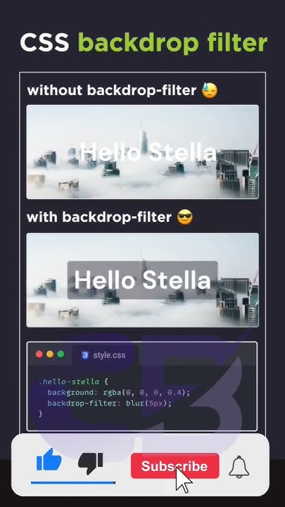 Css Backdrop Filter Css Filter Css Image Filter Codelife Webdesign Webdevelopment Css 