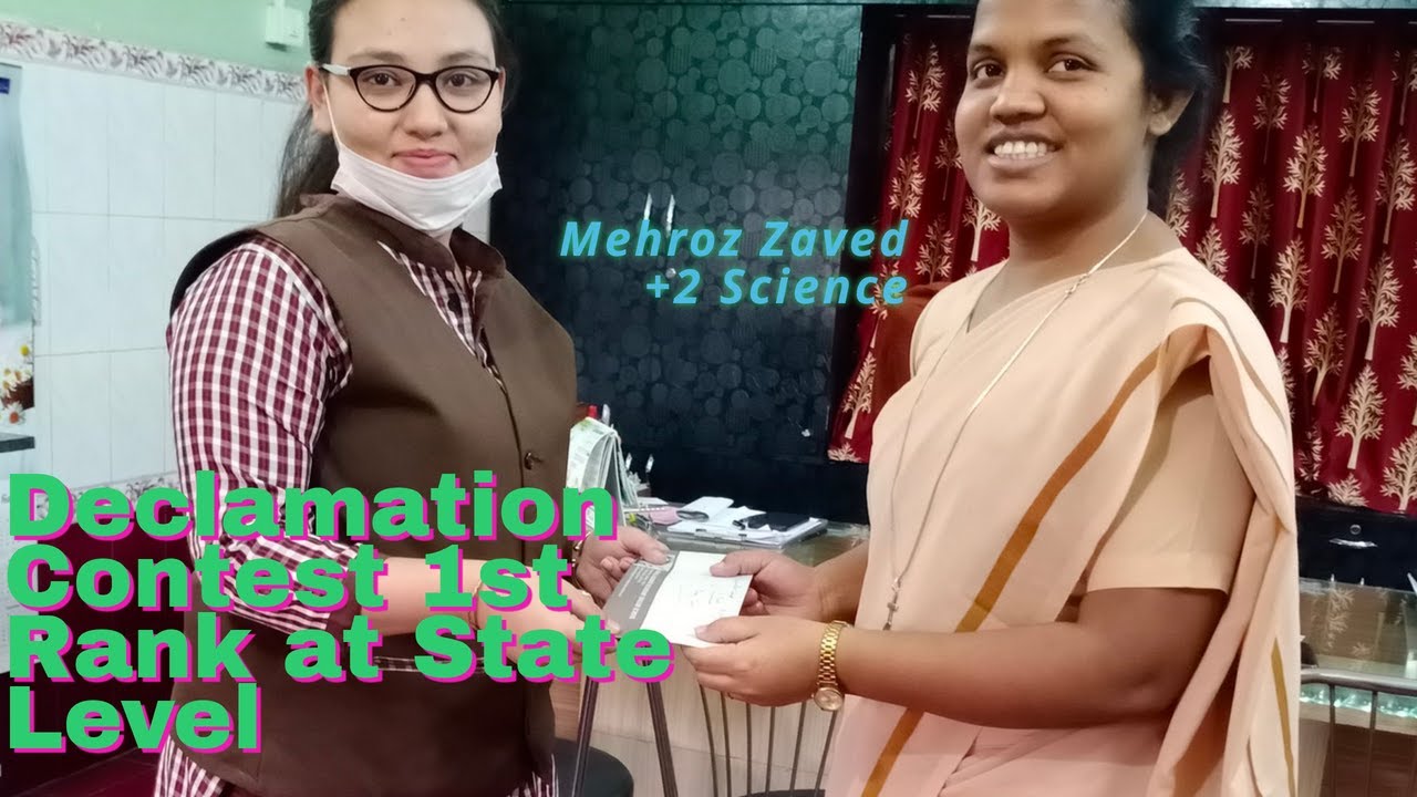 Declamation Contest 1st Rank at State Level - 2021 - YouTube