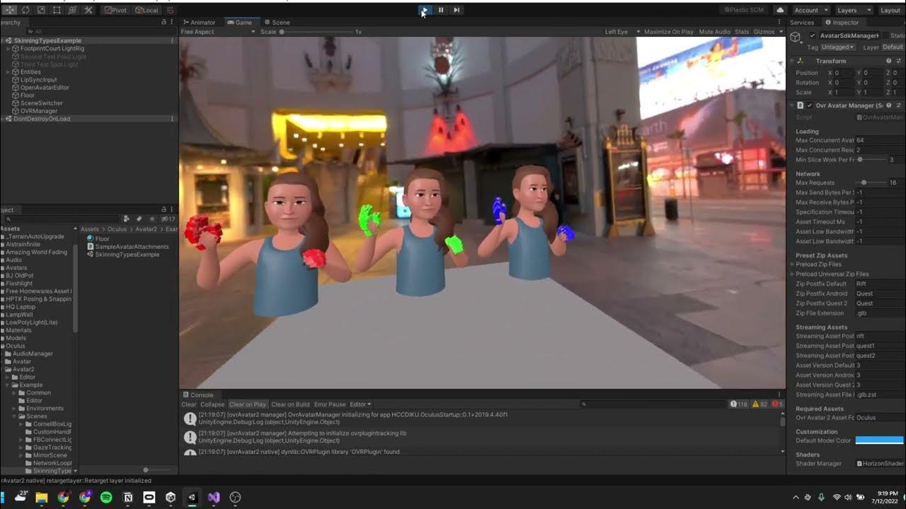 META Avatar SDK demo - YouTube