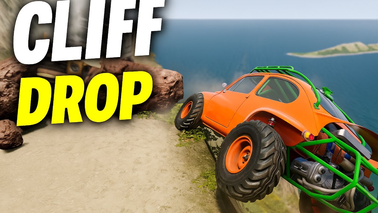 Cliff Drop Chaos in BeamNG.drive: Extreme Off-Road Crash Adventure ...