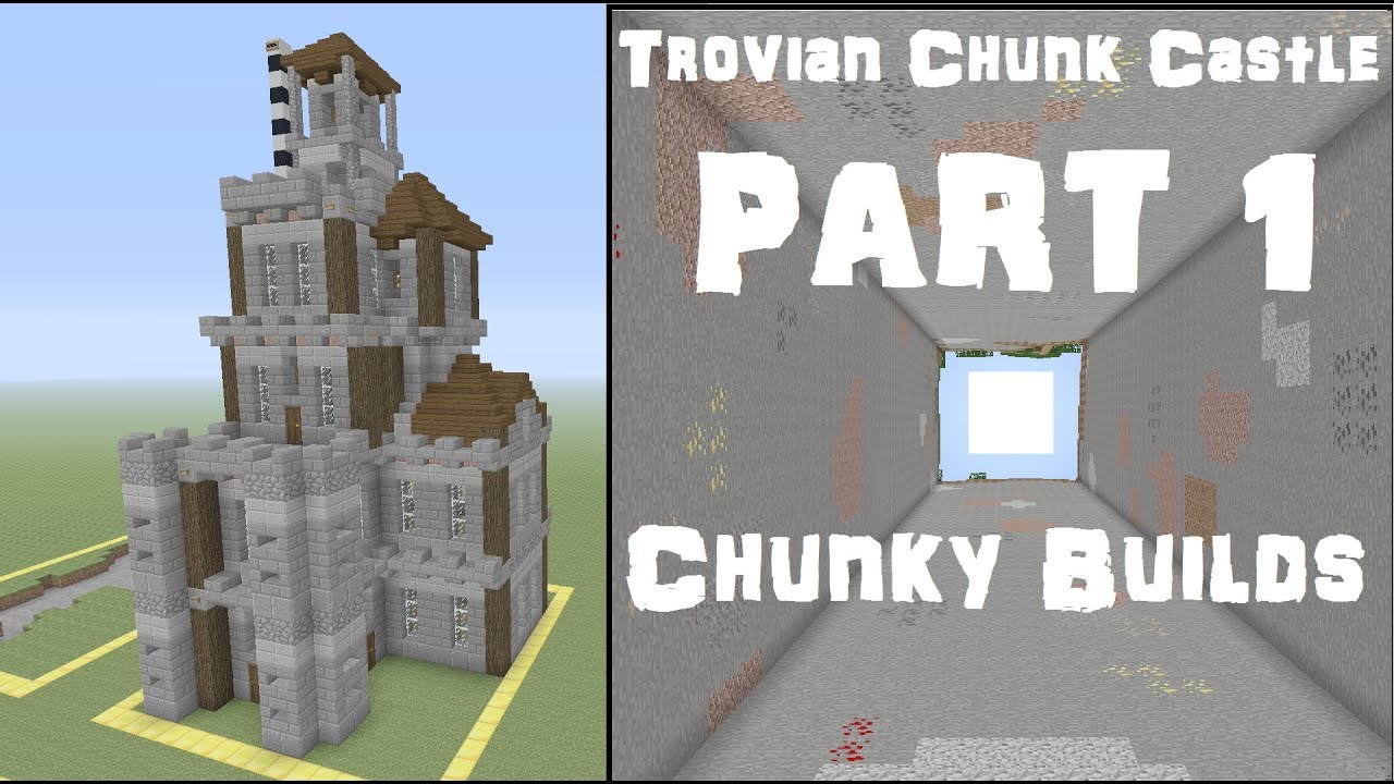 Trovian Chunk Castle Part 1 / Minecraft Chunky Builds Tutorial - YouTube