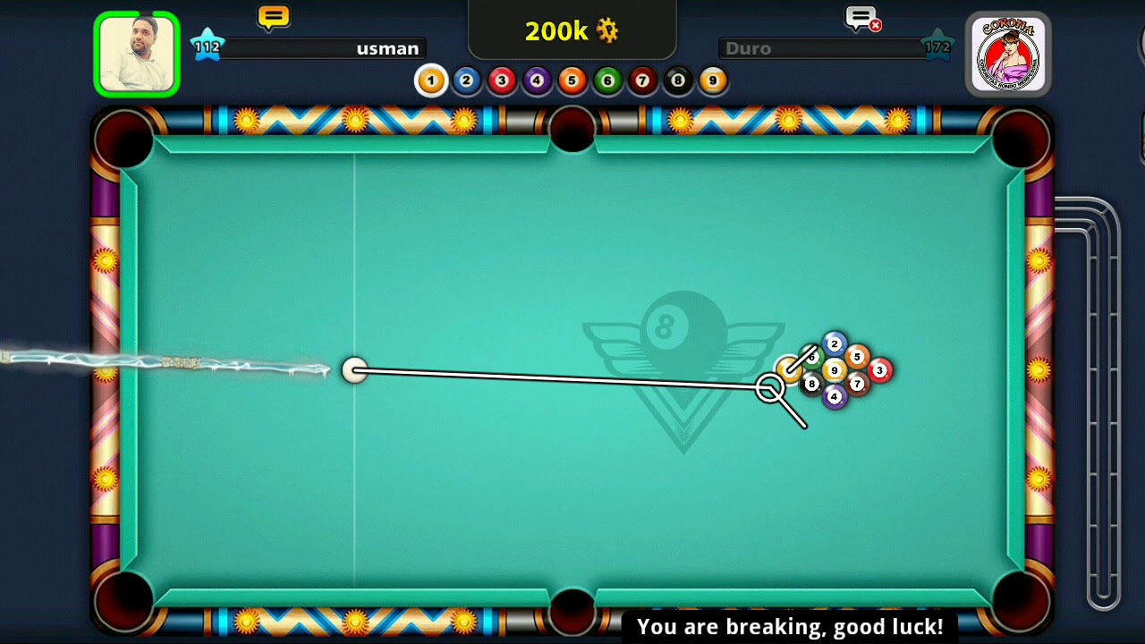 How to win 9 ball game in first shot _ ice cue _ 8 ball pool - YouTube