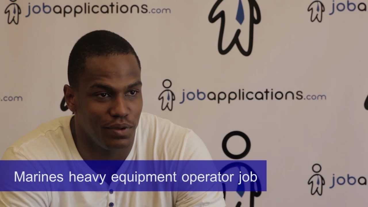 U.S. Marine Corps Interview - Heavy Equipment Operator - YouTube