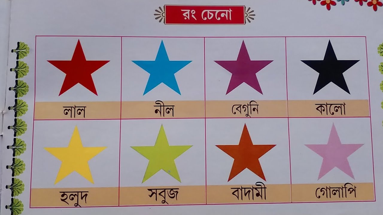 Colour name|learn colours name in bangla and english|রং এর নাম চেনা|রং ...