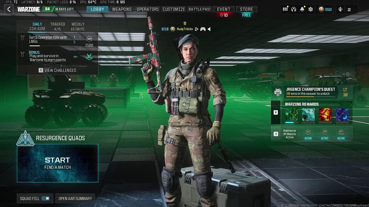 Warzone Solo Quad Que Cause i got no freinds - YouTube