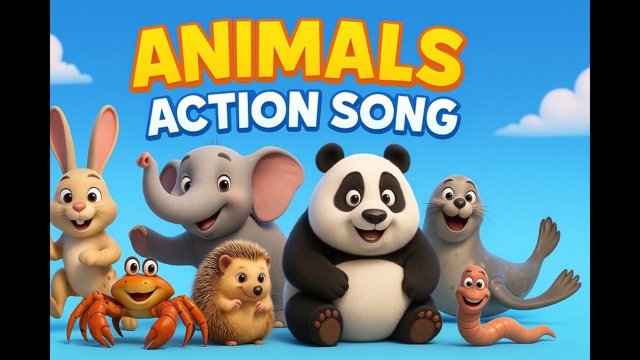 Animals Action Song | Fun Kids Movement Song 🐒🦘🦅 - YouTube
