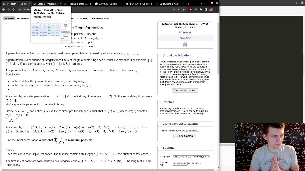 Codeforces Typedb Live Coding Youtube 9784