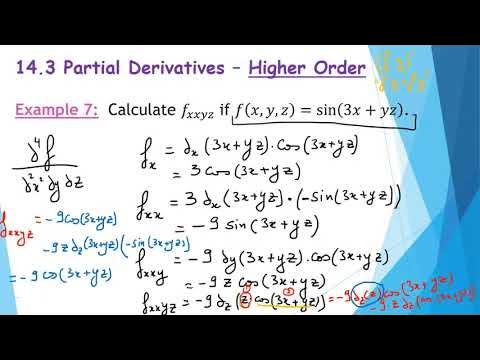 MATH403 Higher Order Partial Derivatives - YouTube