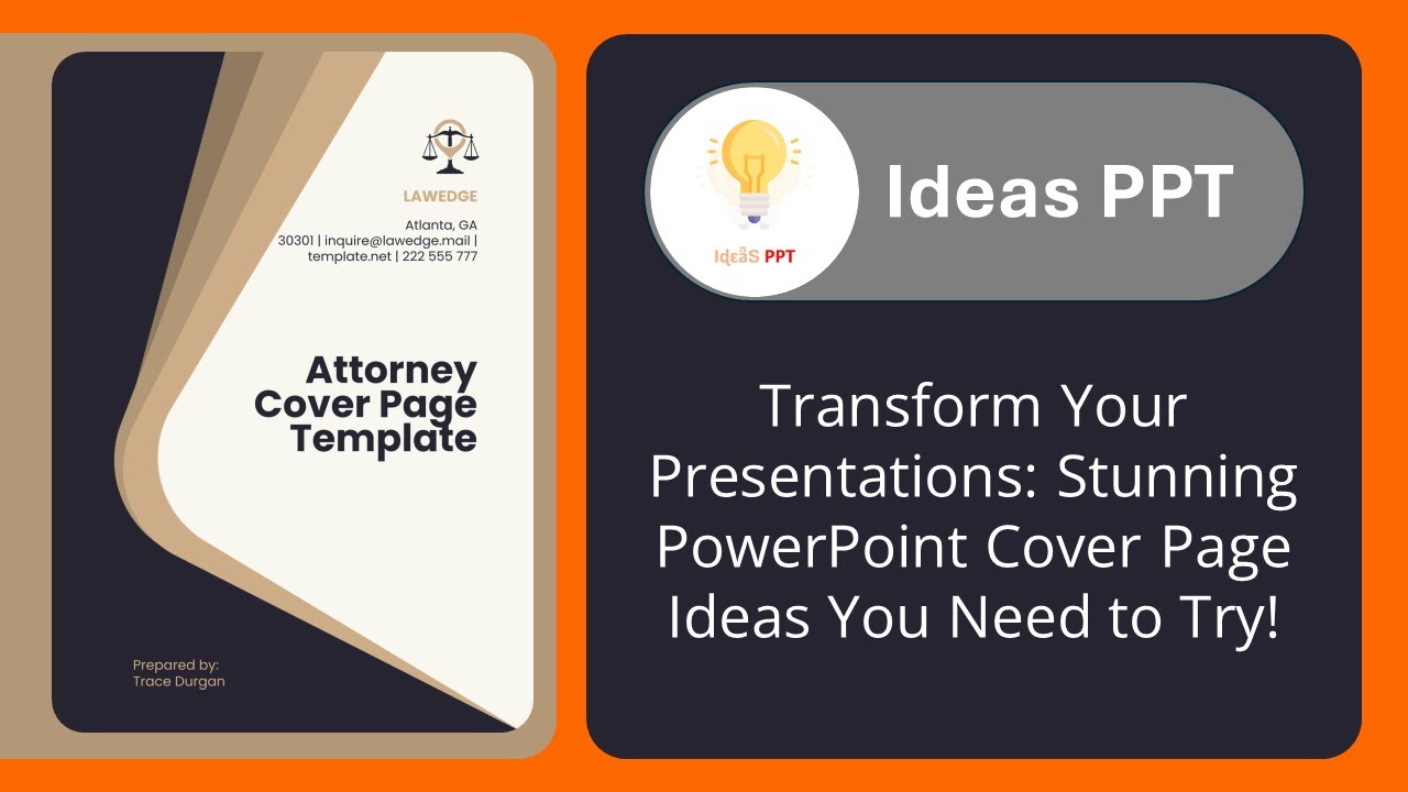 Transform Your Presentations: Stunning PowerPoint Cover Page Ideas You ...
