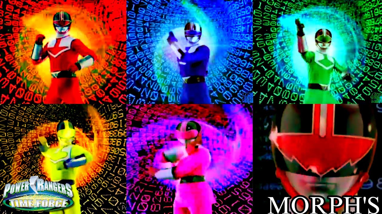Time Force Power Ranger's All Ranger's Morph's#powerrangers # ...