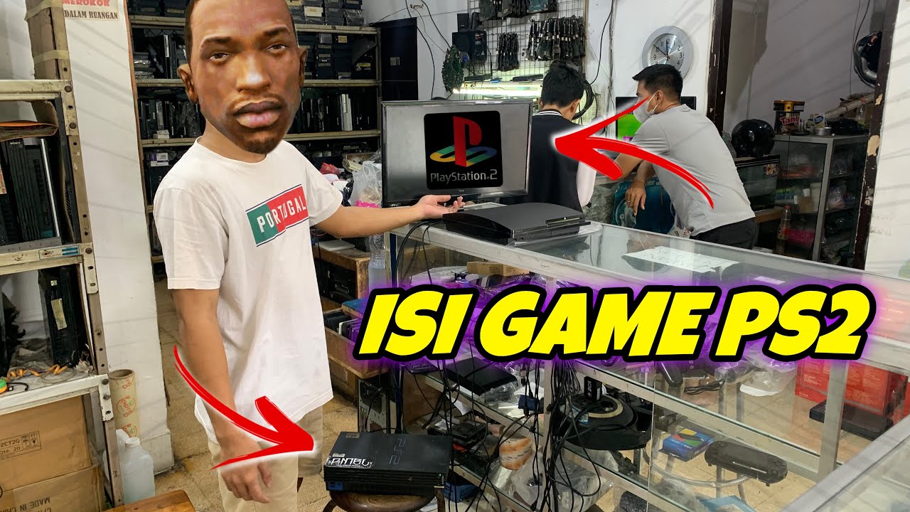 MENGISI GAME PS2 DI TOKO PS LANGSUNG! BISA PAKAI HARD DISK INTERNAL ...