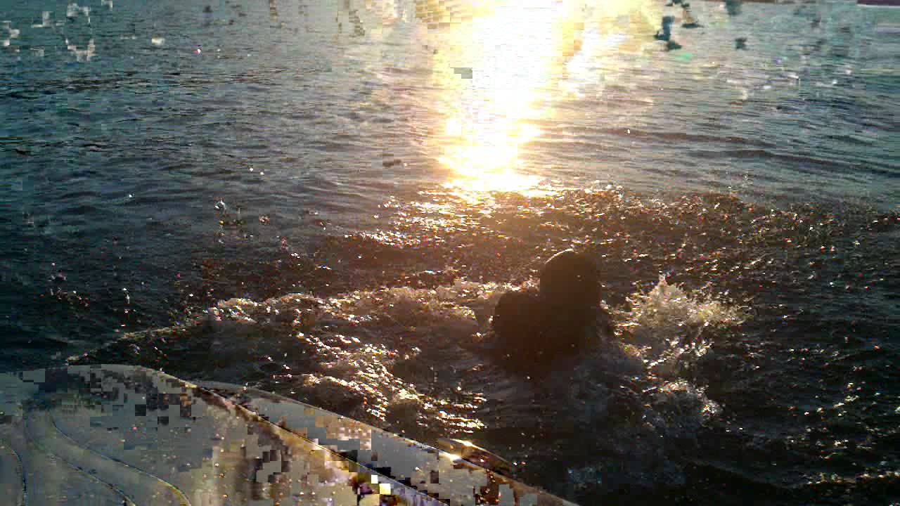 Robs peeing in lake - YouTube