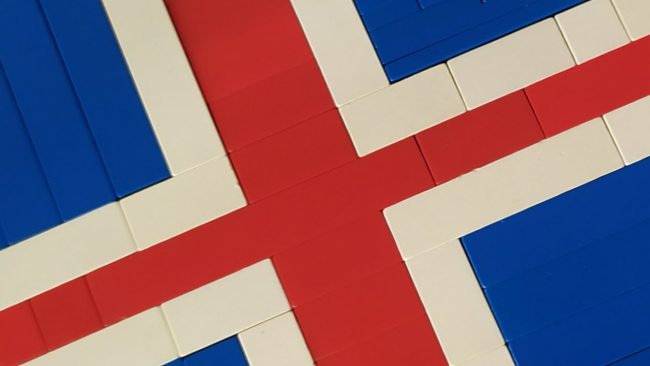 How to build a Lego Islandic flag? - YouTube