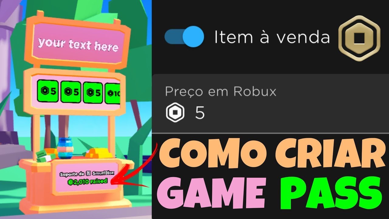 Como fazer Gamepass no Roblox! - Tutorial - YouTube