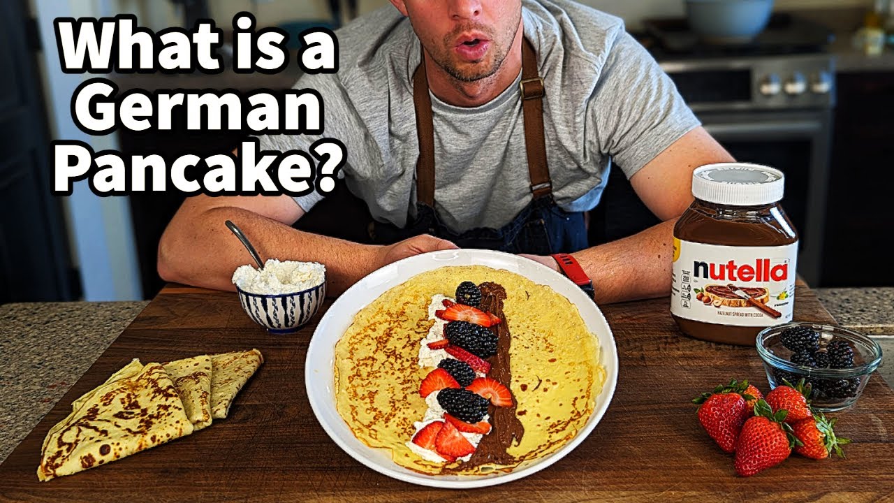 Authentic German Pancake Recipe Pfannkuchen - YouTube