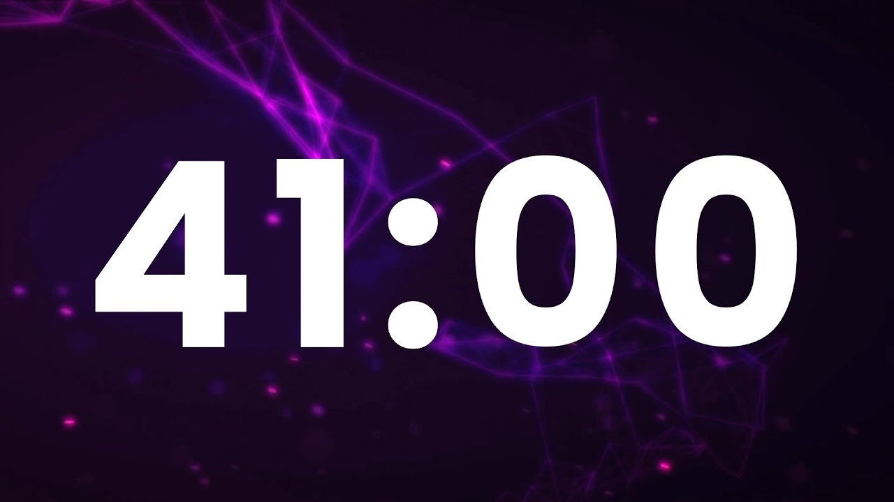 41 Minute Timer - 2460 Seconds Timer - Countdown - Clean And Simple ...