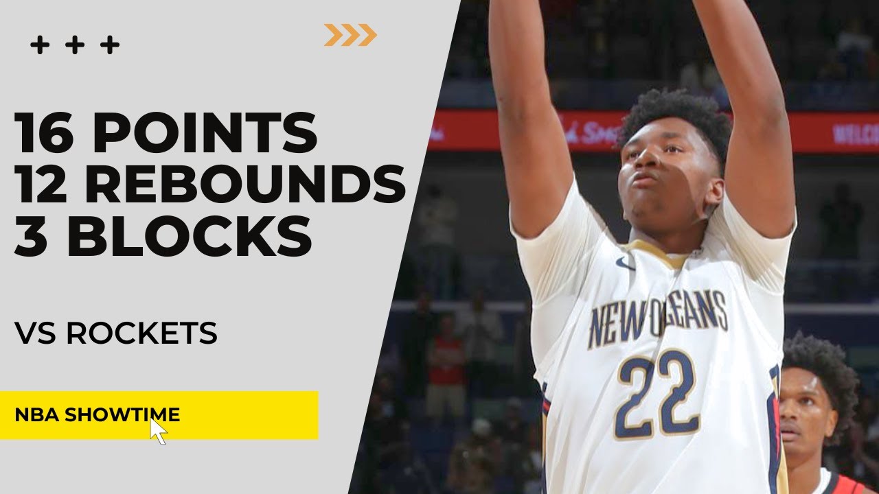 Derik Queen 16 Points, 12 Rebs, 3 Blocks vs Rockets I 25-26 NBA Season ...