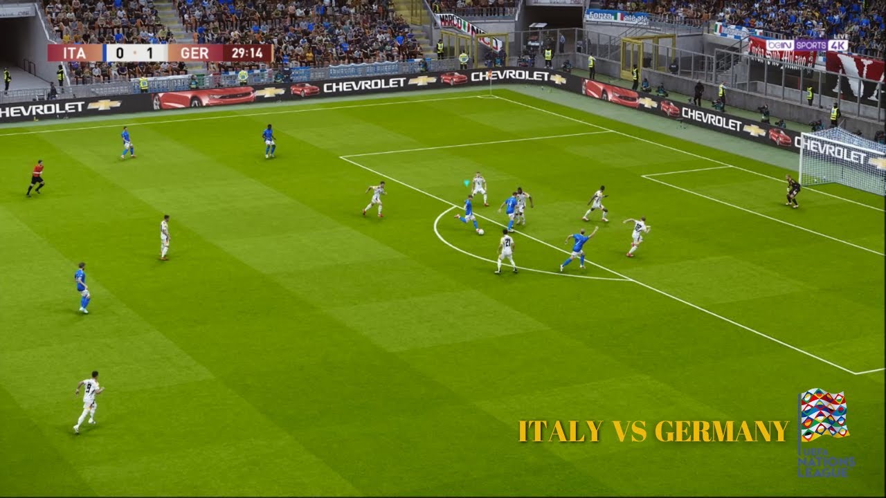 ITALY VS GERMANY - UEFA NATIONS LEAGUE 2024/25 QUARTER FINAL FULL MATCH ...
