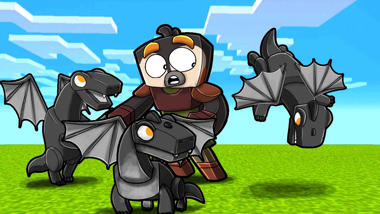 Identical *TRIPLET* Baby Dragons! (Minecraft Dragons) - YouTube