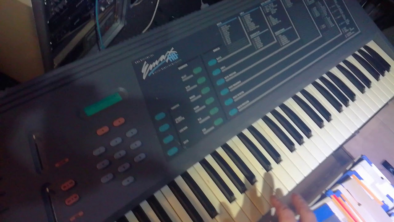 Emu systems Emax HD sampling keyboard - YouTube