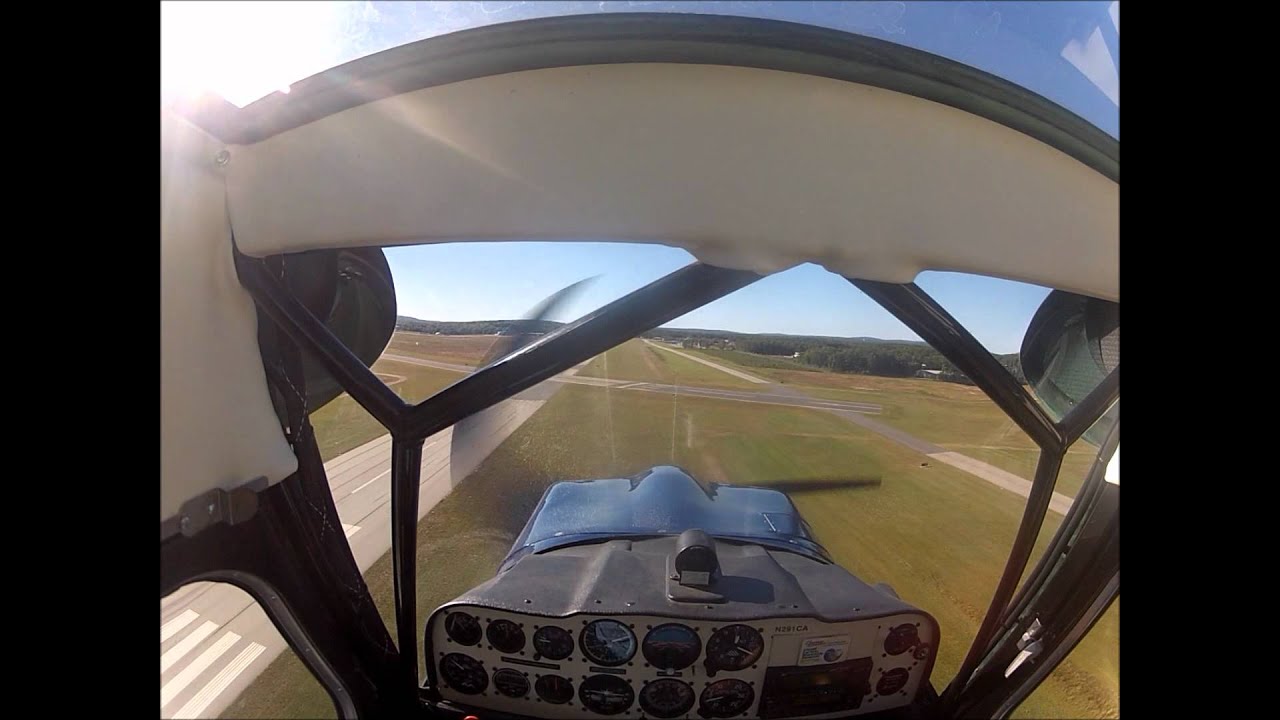 Tail wheel cross wind wheel landing lesson - YouTube