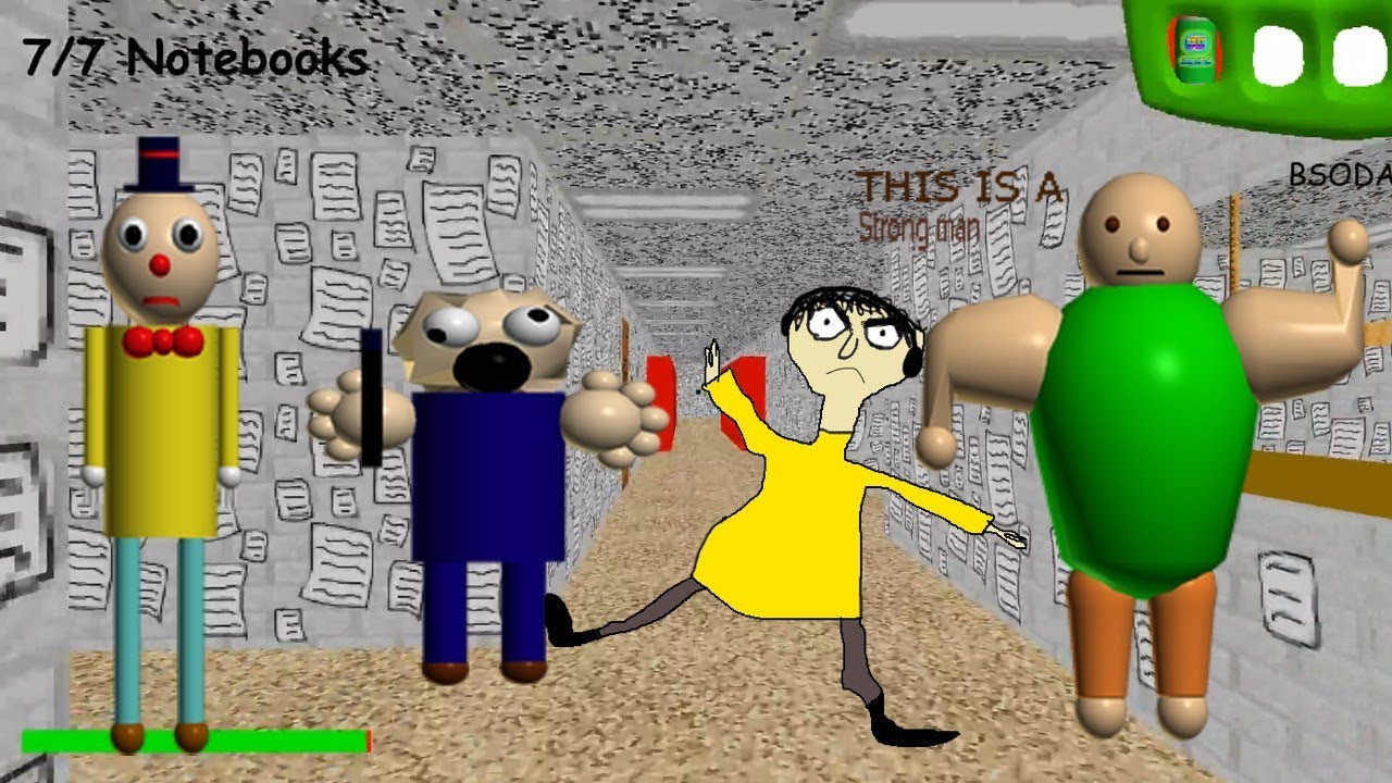 Clown basics in fun and laugh - Baldi's Basics Mod - YouTube