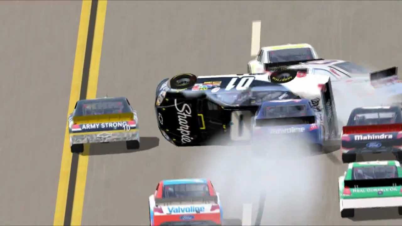 NR2003 Accidental Mike Wallace Flip Reenactment - YouTube