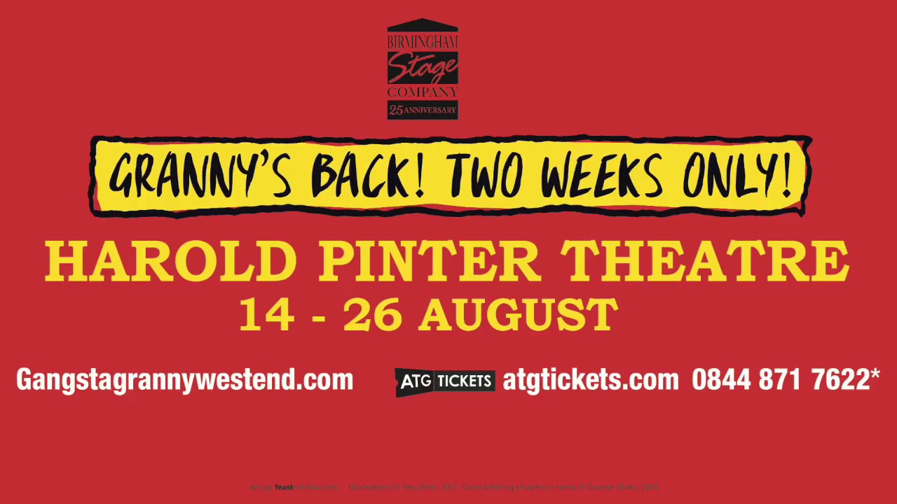 Gangsta Granny - Harold Pinter Theatre - ATG Tickets - YouTube