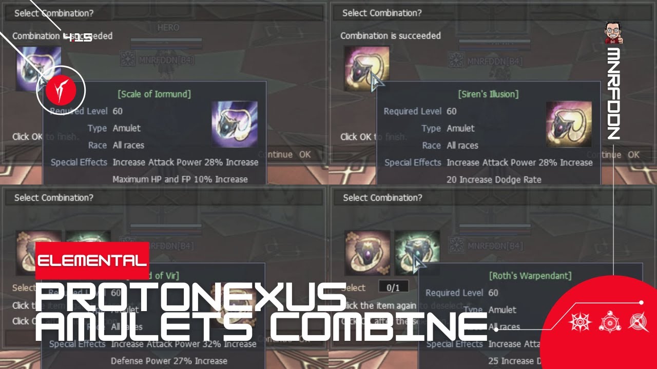 RF ONLINE 4.15 - Protonexus Amulets Combine - YouTube