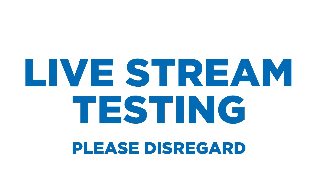 LIVE STREAM TESTING - YouTube