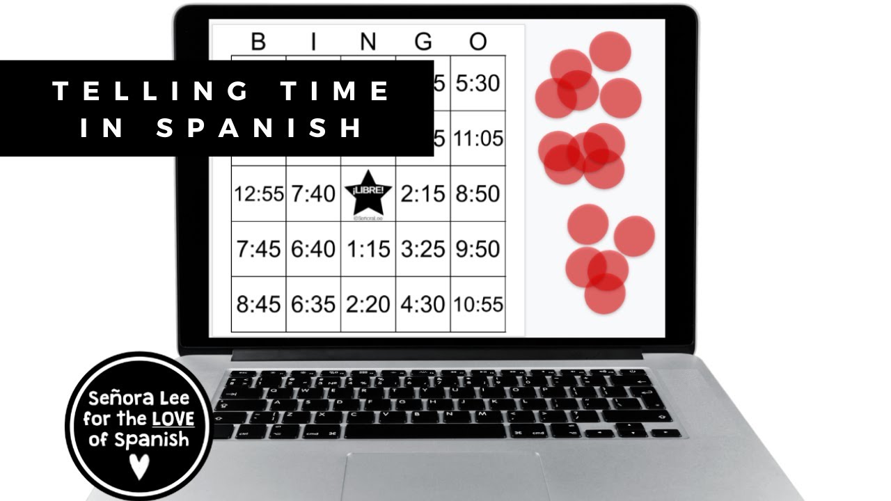 Telling Time in Spanish - Digital Bingo Game for Google Slides - YouTube