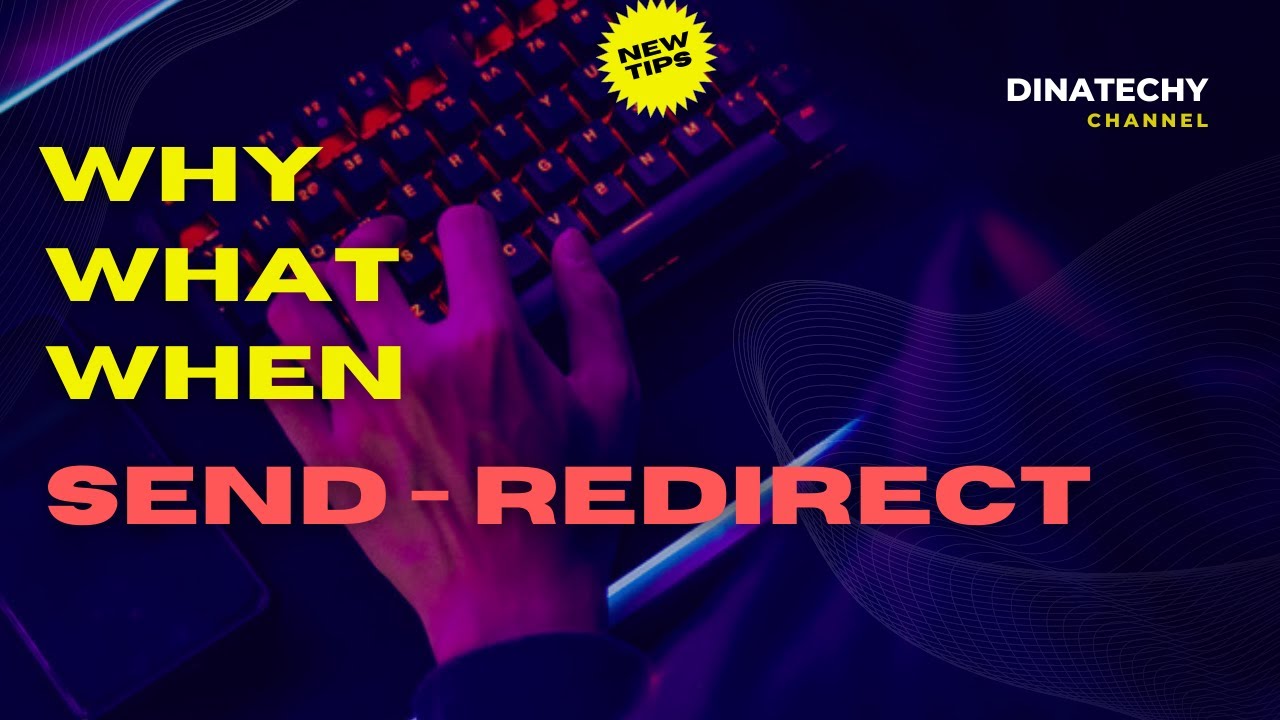 What is SendRedirect? in Tamil | Advance Java | DinaTechy - YouTube