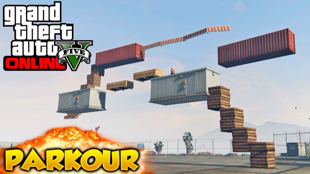 GTA 5 Online Parkour Gameplay Partidas Carreras Modificadas GTA V ...