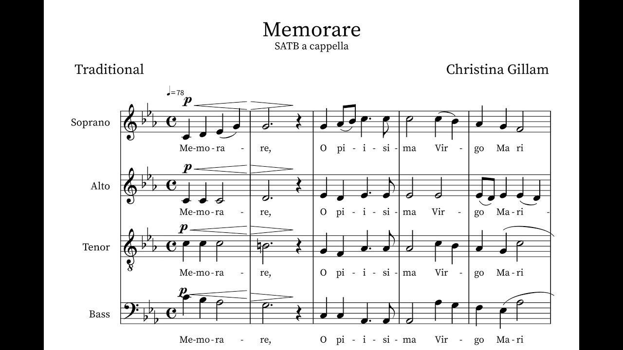 Memorare - Christina Gillam - YouTube