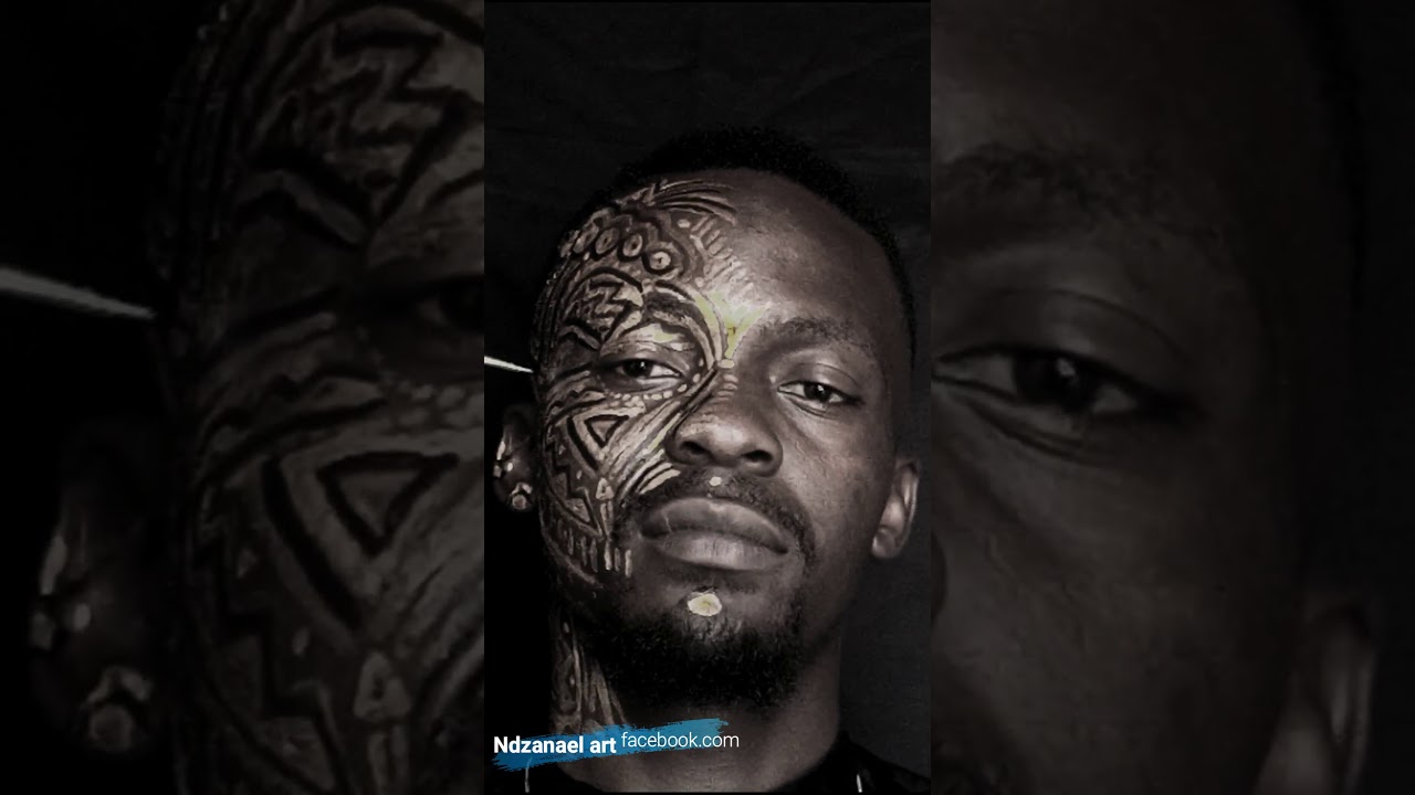LIVE GOLD FACE PAINT - YouTube
