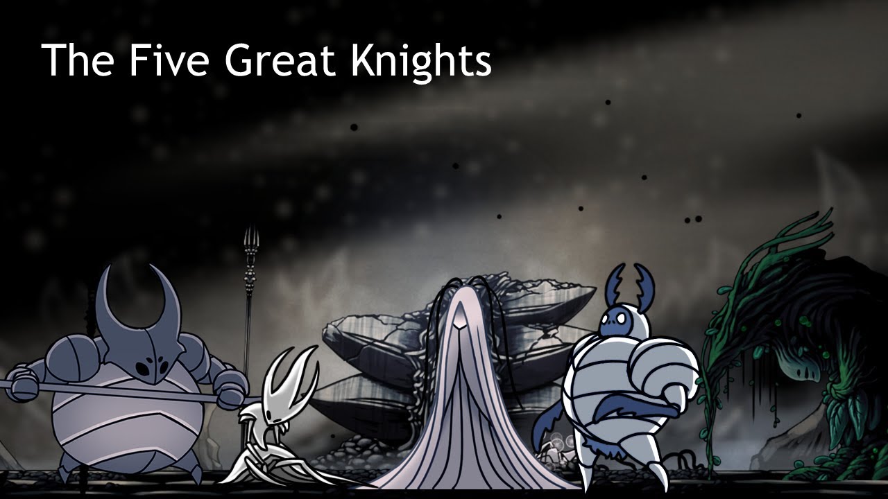 Hollow Knight Lore - The Five Great Knights - YouTube