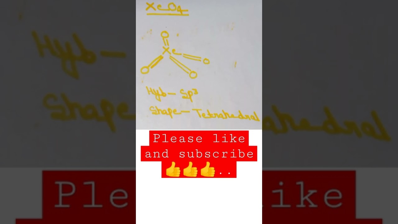 Xe04 | Xenon Tetraoxide | 3D structure |inorganic chemistry | Xenon ...