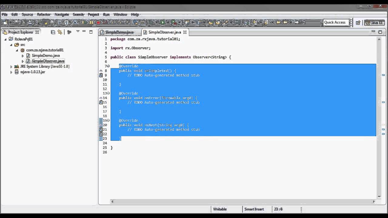Rxjava Tutorial 01 Download Setup And Write Simple App Youtube 6829