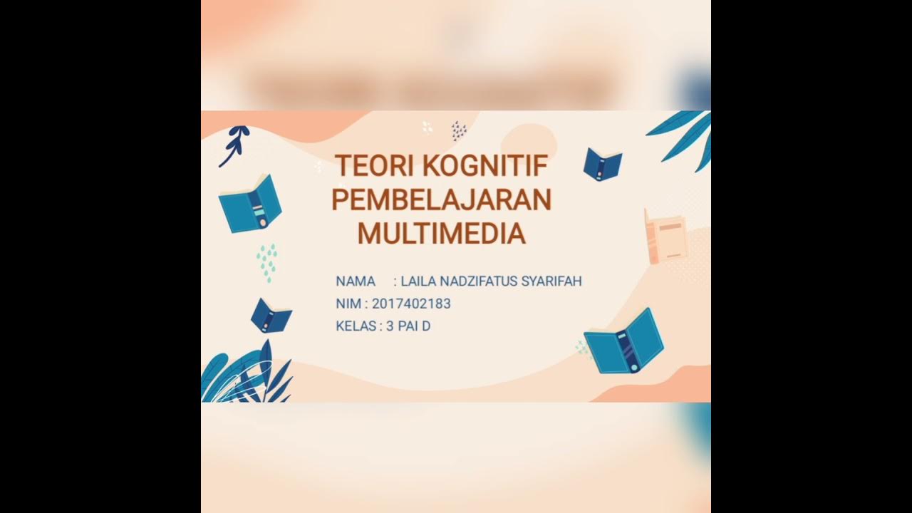 teori kognitif pembelajaran multimedia - YouTube