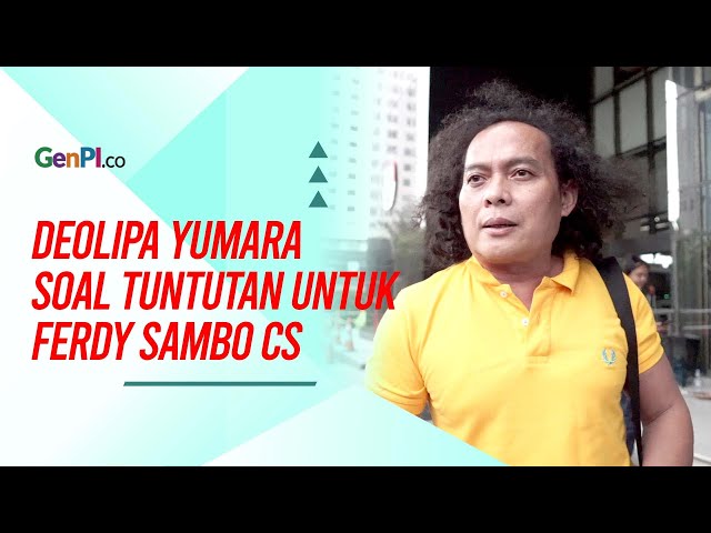 Video: Deolipa Yumara Ikut Menyoroti Tuntutan Jaksa Terhadap F ...