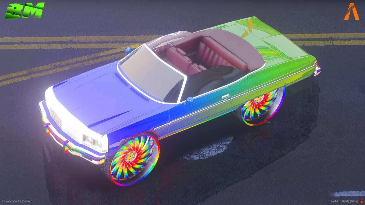 74 Faded Donk Animated RGB Lights | DEBADGE Car | #donk #etron #fivem # ...