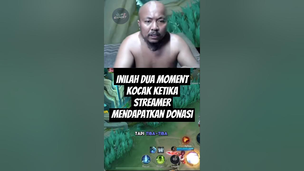 Inilah dua moment kocak ketika streamer mendapatkan donasi #short #streamer - YouTube