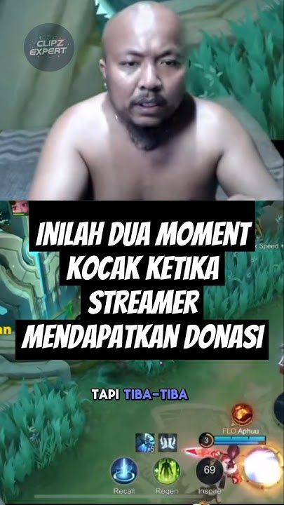 Inilah dua moment kocak ketika streamer mendapatkan donasi #short #streamer - YouTube