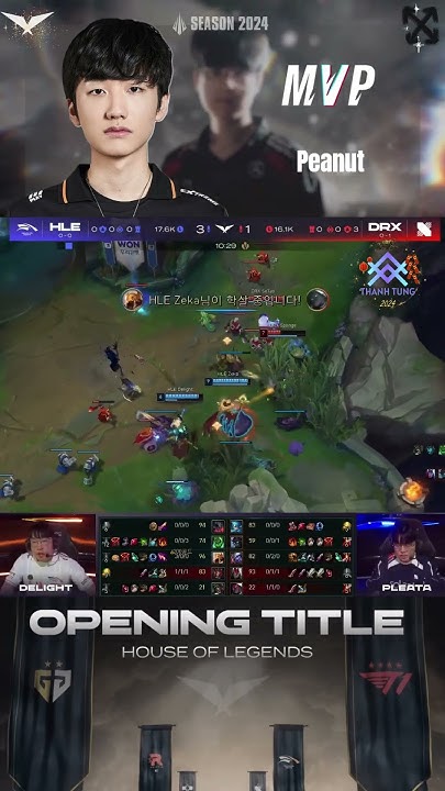 LCK SPRING 2024 - HLE PEANUT - MVP LCK #leagueoflegends #fypシ #shortsfeed #shortsclip #shorts # ...